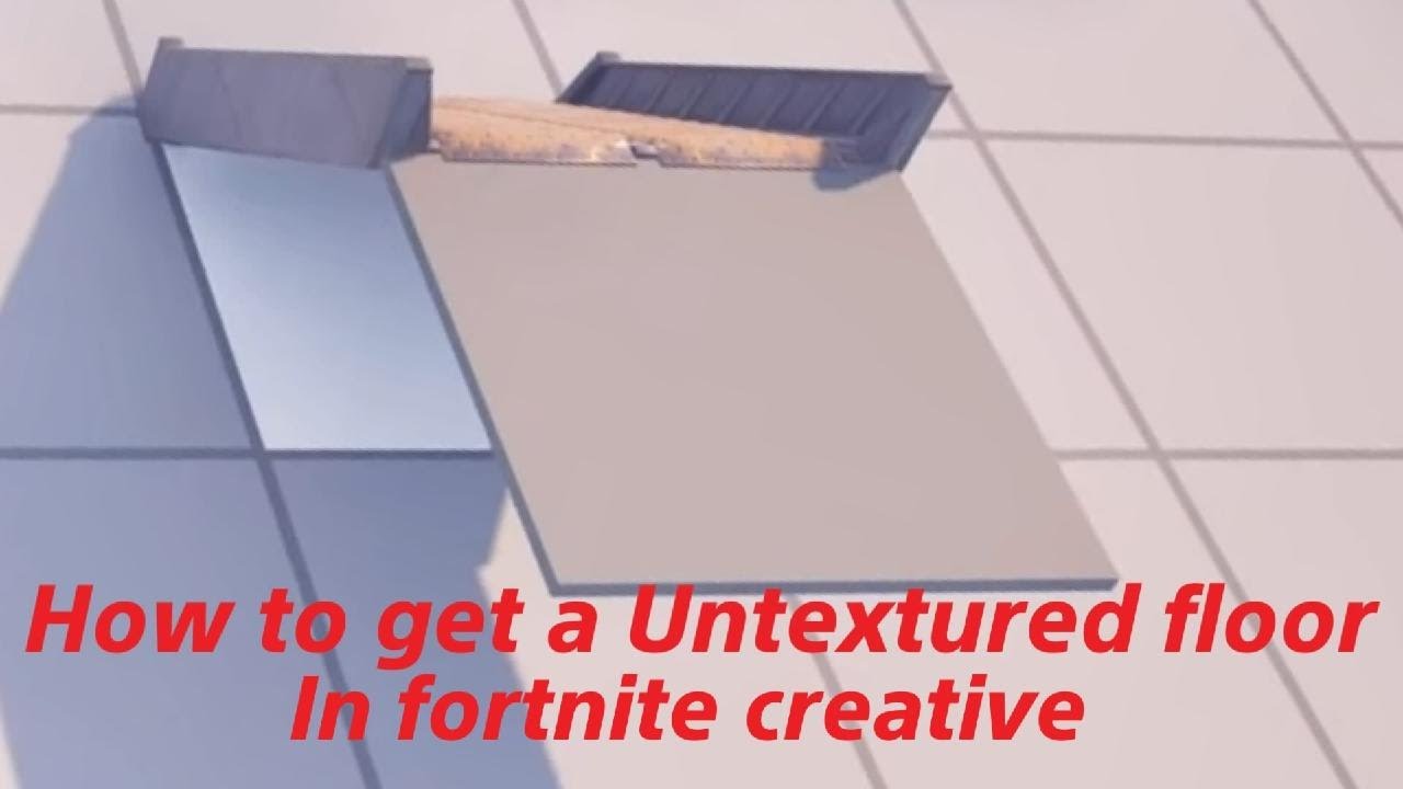 How to get a untextured floor in fortnite creative - YouTube