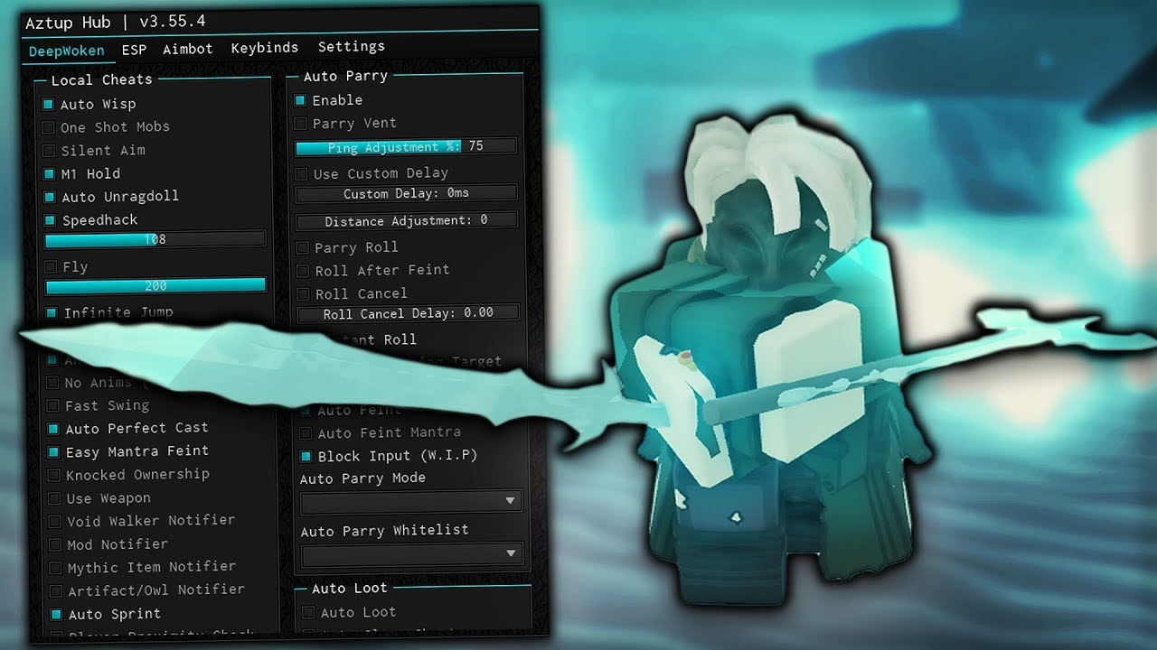[ NEW 🔥 ] Best Deepwoken Script/Hack Aztup new update | AUTO PARRY ...