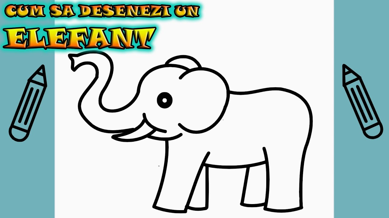 Cum Sa Desenezi UN ELEFANT | Deseneaza Singur | Invata Usor sa Desenezi ...