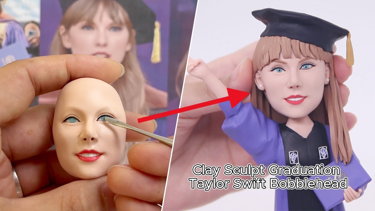 Sculpting Taylor Swift's Graduation Dolls Art for Fans - Handmade ...