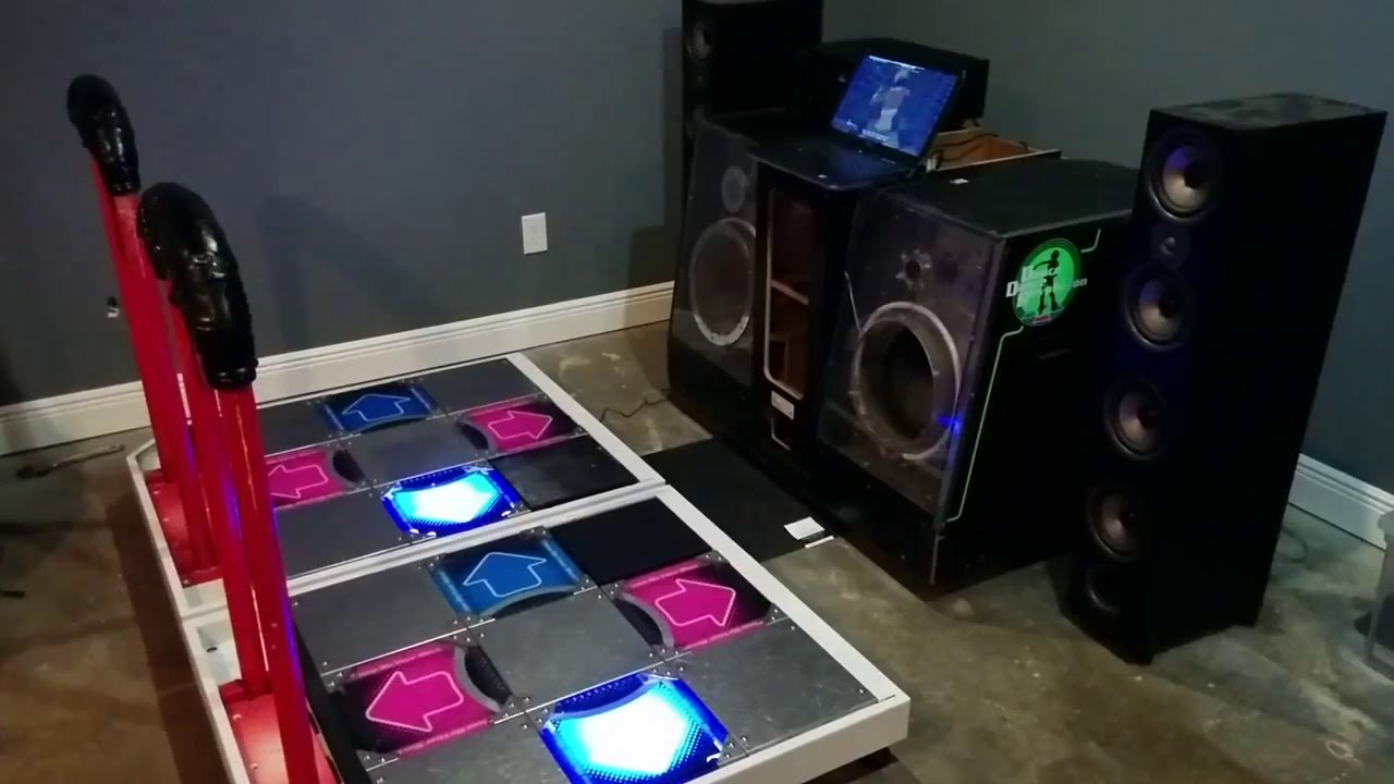 DDR arcade cabinet restoration - both pads wired and operational - YouTube