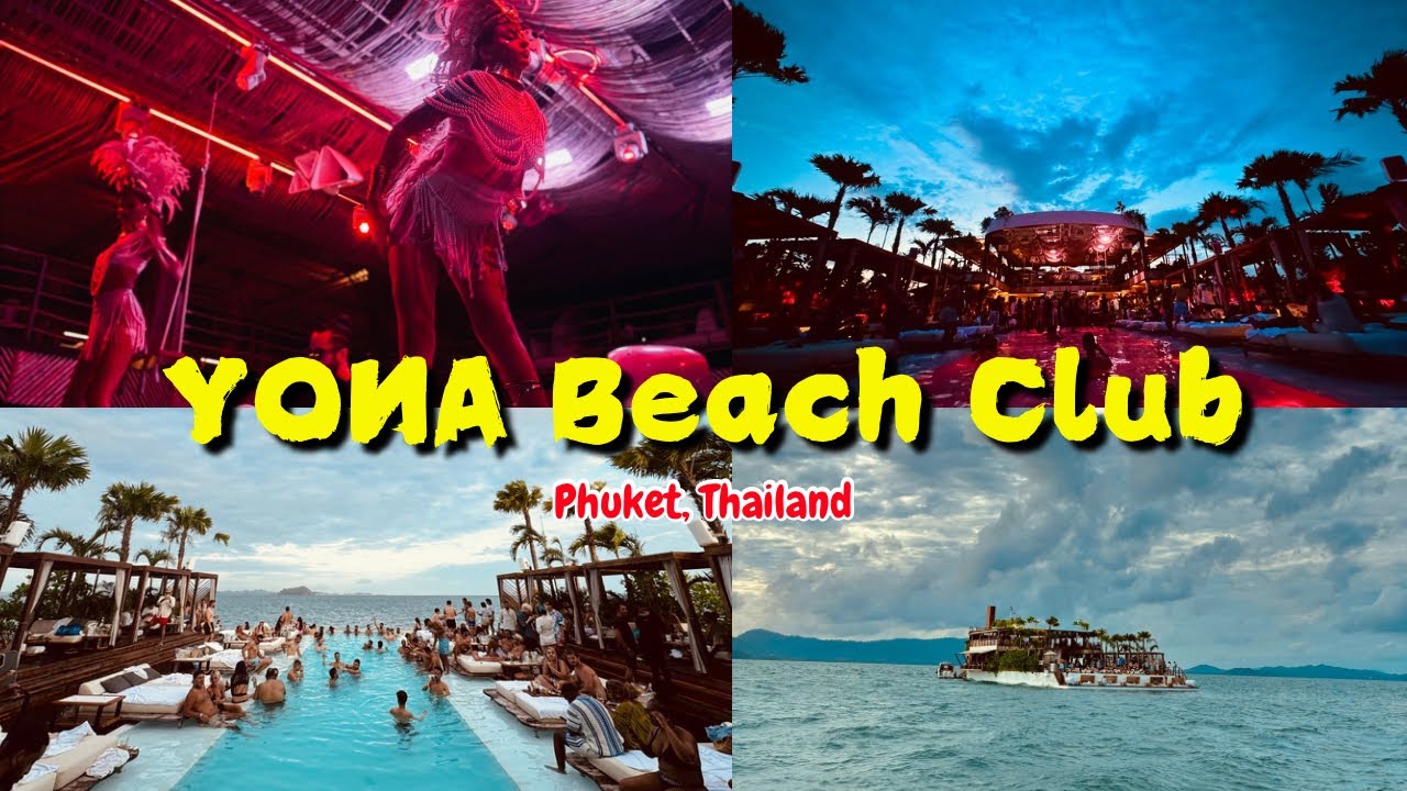 Yona Beach Club Phuket, Thailand 🇹🇭 | Party in the middle of ocean 🌊 ...