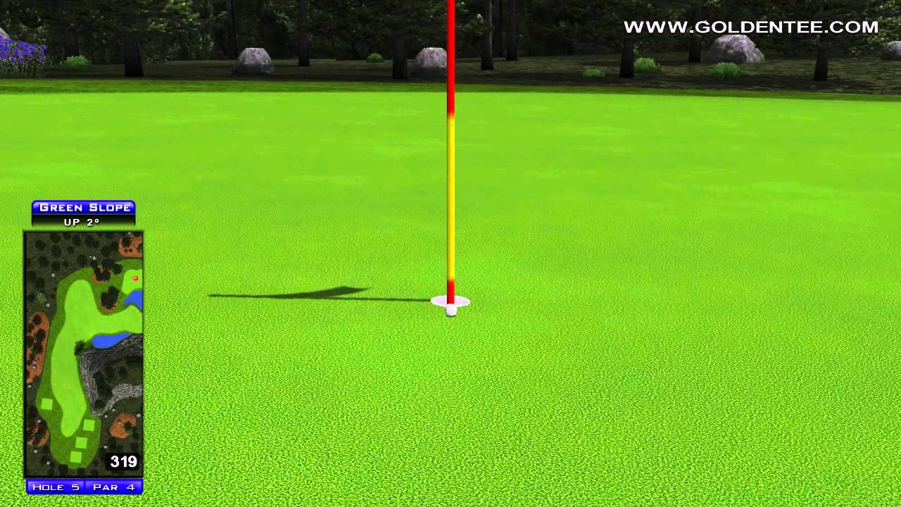 Golden Tee Great Shot on Sparkling Waters! - YouTube