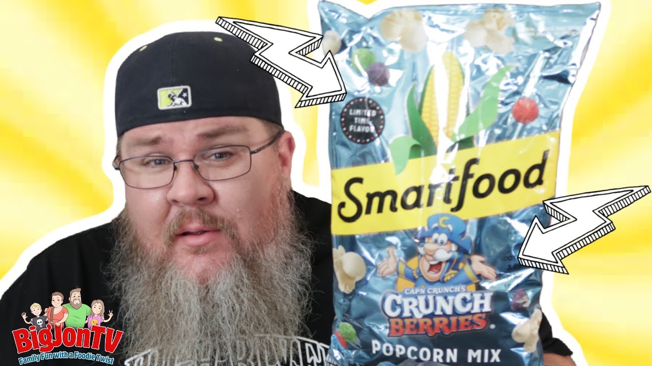 SmartFood Cap'n Crunch's Crunch Berries Popcorn Mix || Taste Test ...