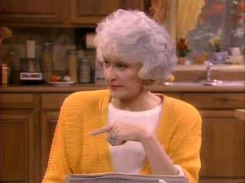The Golden Girls - Rose gets a phone call - YouTube
