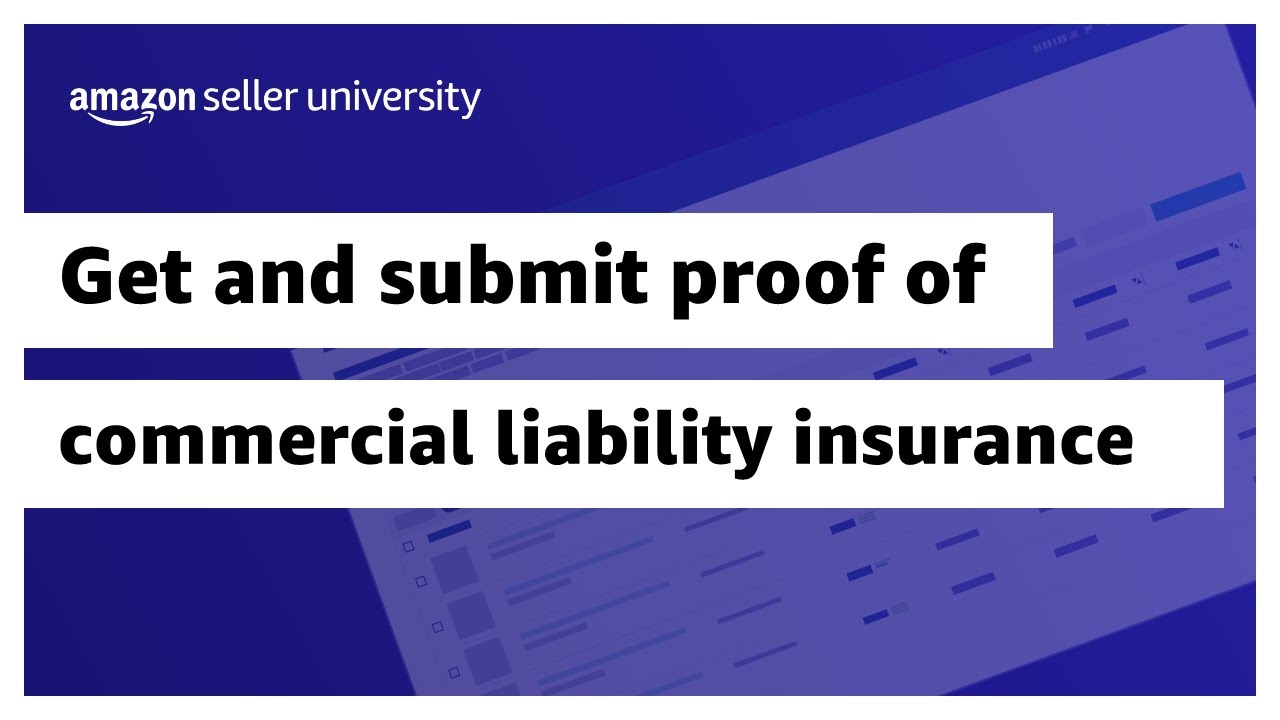 Get and submit proof of commercial liability insurance - YouTube