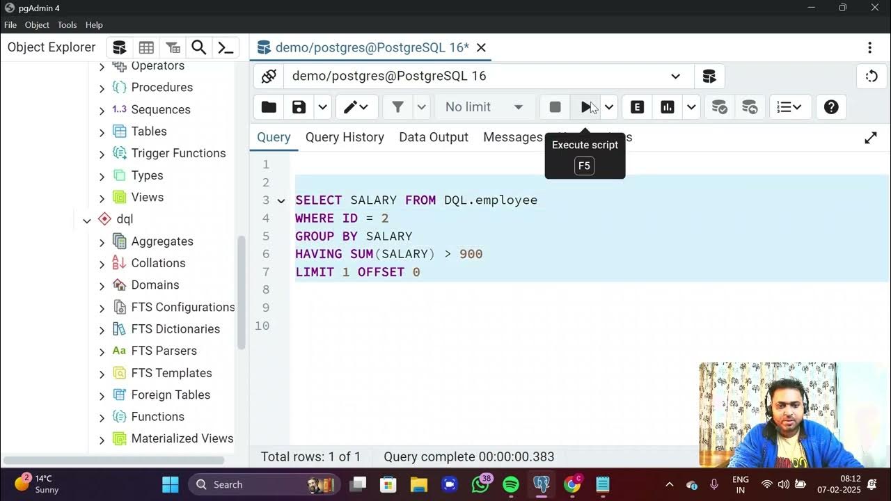 #PostgreSQL | QUERY Execution ORDER - YouTube
