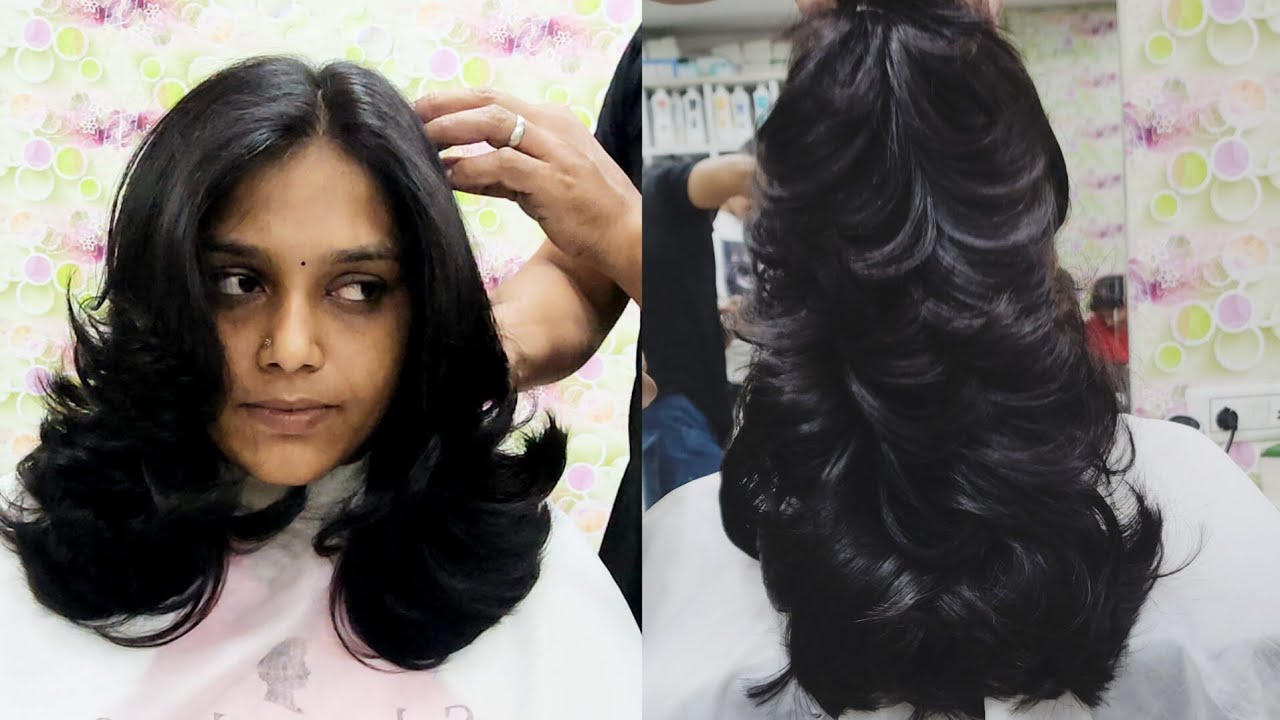 #hairstyle Forward graduation layer.Cut for medium hair - YouTube