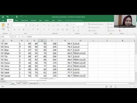 RUMUS DASAR MS. EXCEL UNTUK PEMULA (SUM,AVERAGE,MAX,MIN, COUNT, SUMIF, COUNT IF, AVERAGEIF, IF ...