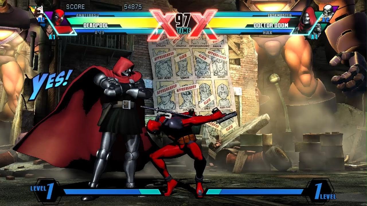 ULTIMATE MARVEL VS. CAPCOM 3 Deadpool Arcade - YouTube