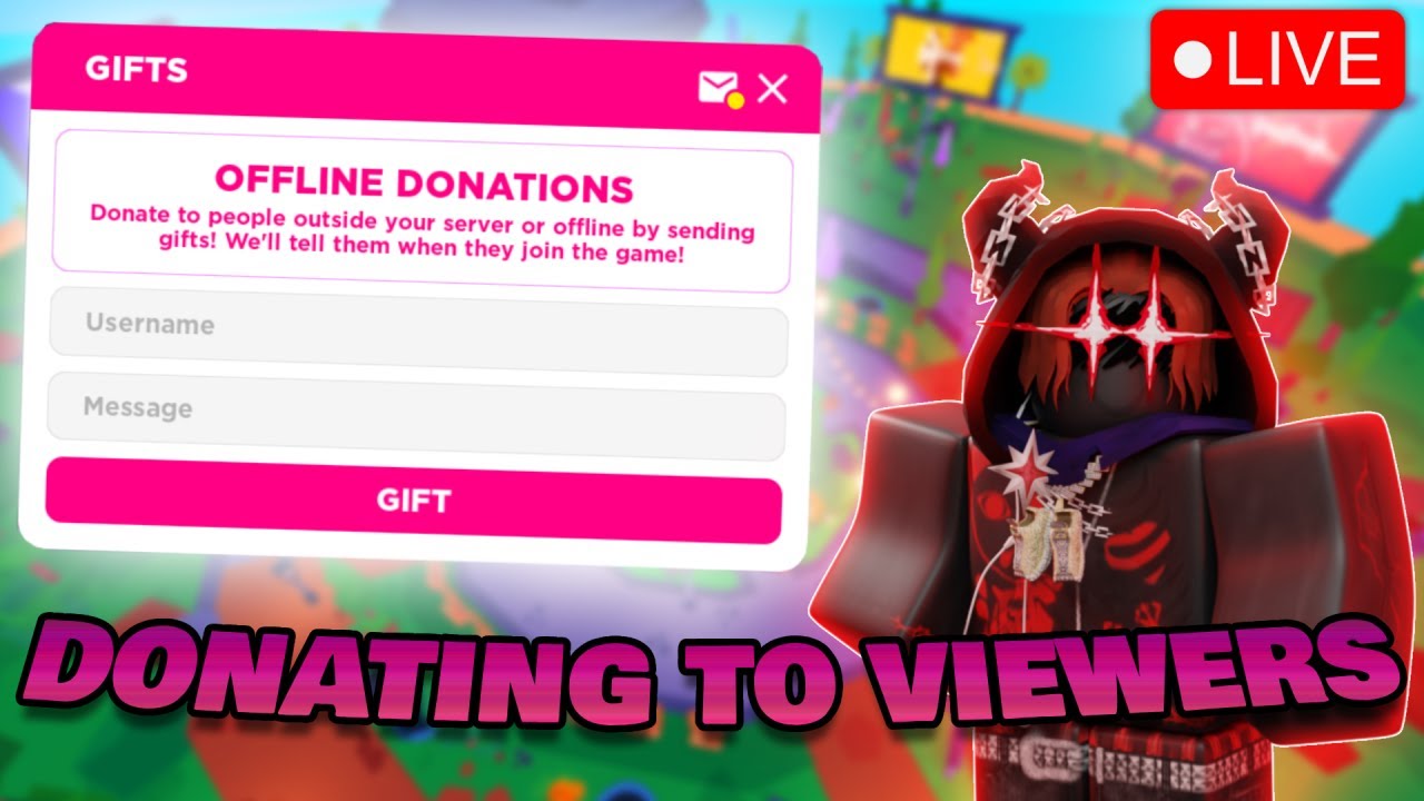 🔴LIVE🔴 DONATING ALL MY ROBUX TILL 0 | PLS DONATE - YouTube