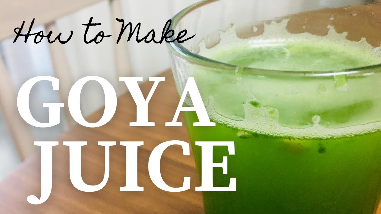 How to make Goya Juice 【Home-cooking】- Okinawa, Japan - YouTube