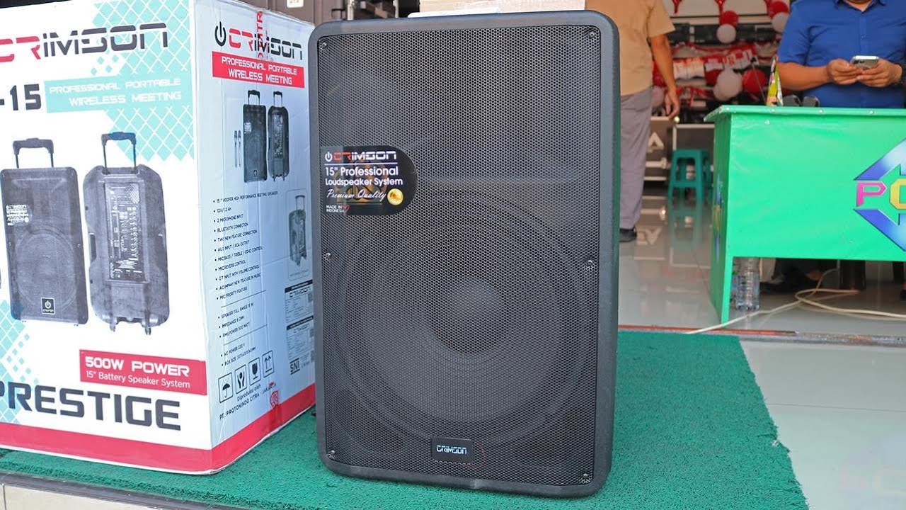 Speaker Portabel Crimson 15inc CR15 prestige - YouTube