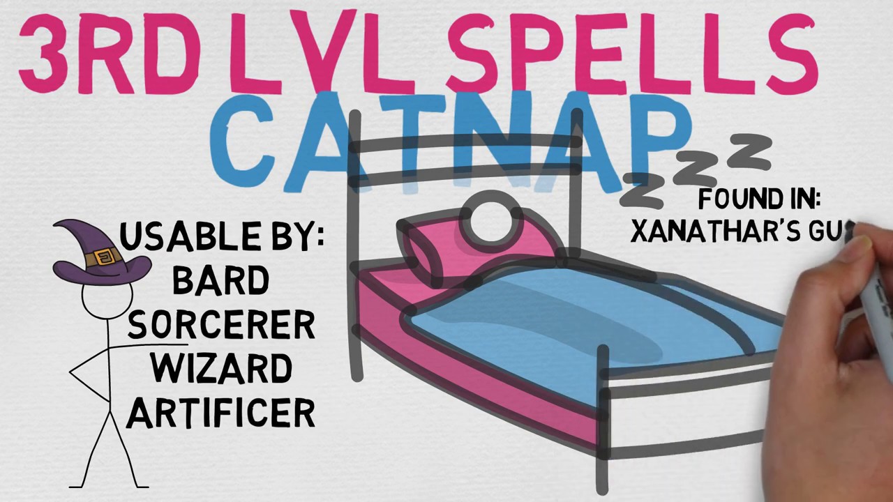 3rd Level Spell #8: Catnap (DnD 5E Spell) - YouTube