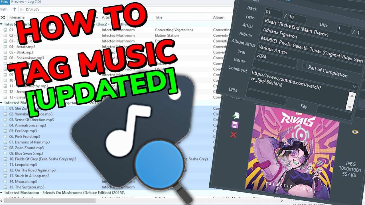 How to Tag Music for use in MP3 Players [UPDATED] [TAGSCANNER] - YouTube