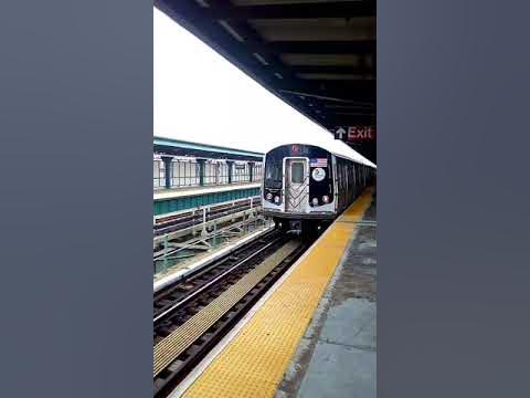 Manhattan Queens Bound R160A M trains action at Central Avenue - YouTube