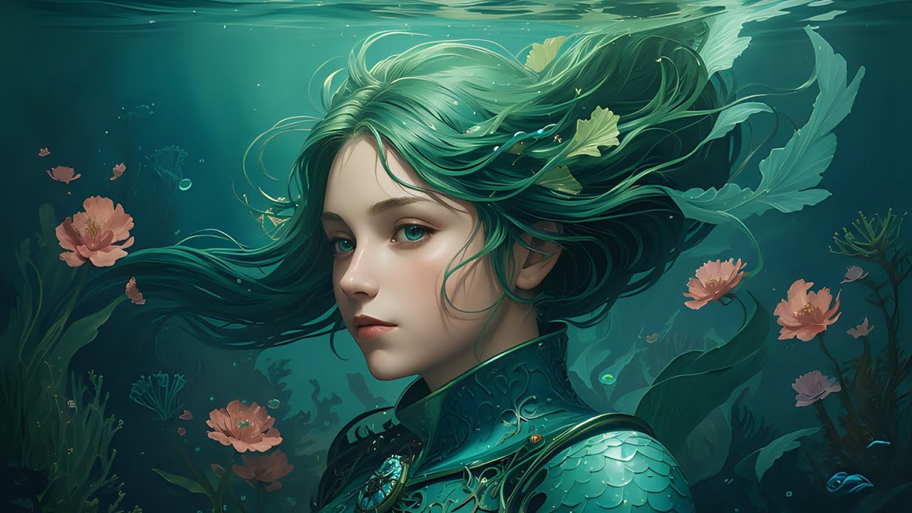 Relaxing Fantasy Music with Ocean Sounds | Underwater Mermaids Ambience ...