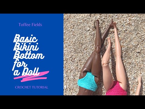 How to Crochet Barbie Bikini Bottom | Easy Doll Clothes Tutorial for Beginners