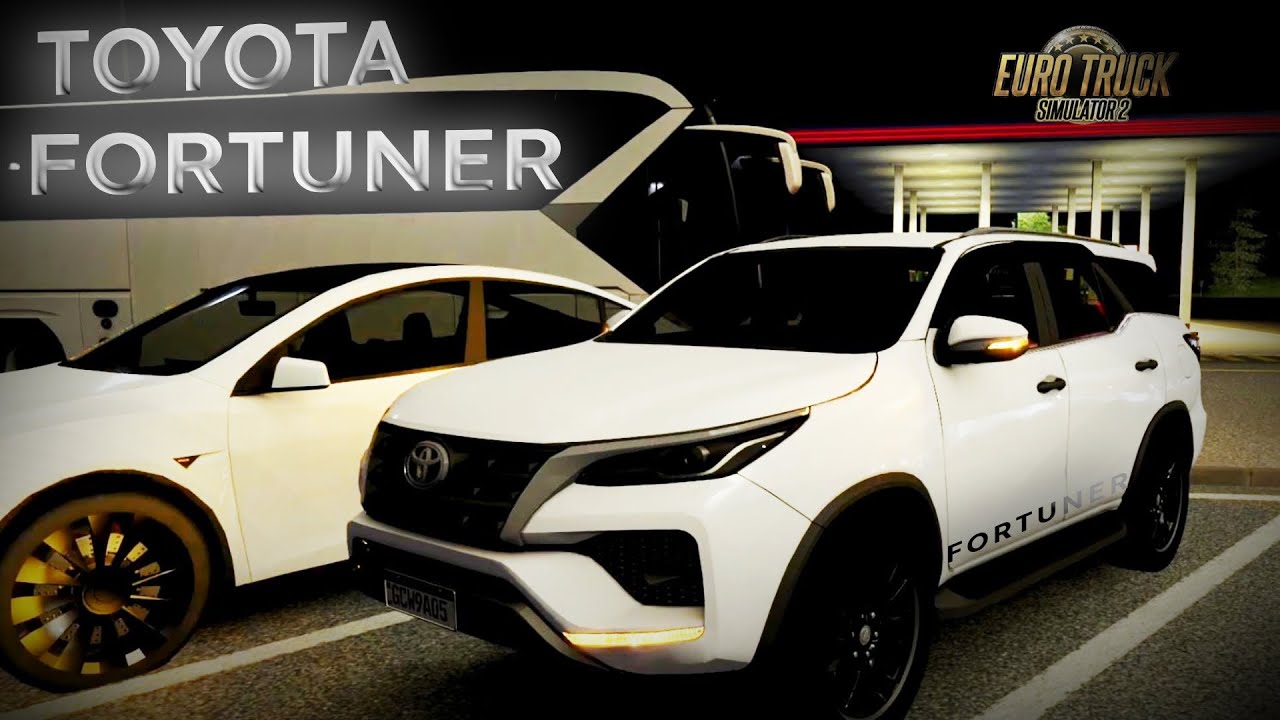 Car Driving In Night | Toyota Fortuner | Car Mod In ETS 2 - YouTube