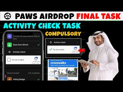 Paws Activity check task Complete | Paw new task today | Paws Airdrop ...