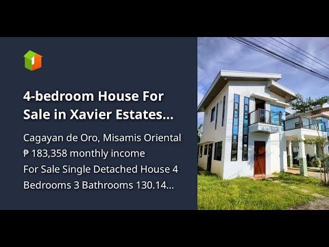 4-bedroom House For Sale in Xavier Estates Cagayan de Oro - YouTube