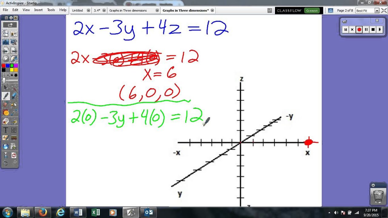 Graph in Three Dimensions - YouTube