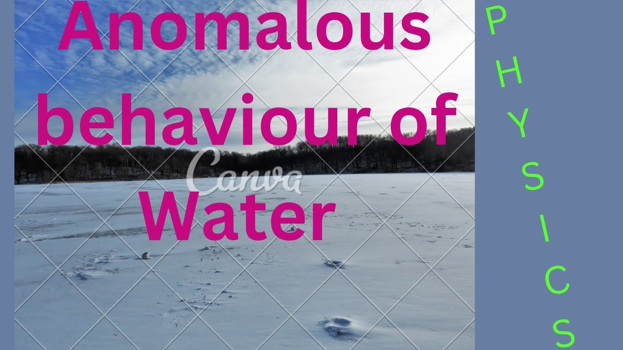Anomalous behavior of WATER - YouTube