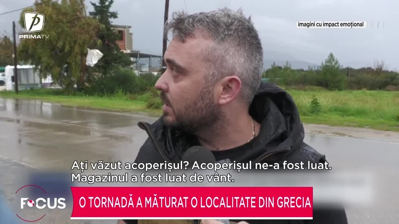 O tornadă a măturat o localitate din Grecia. Ciclonul ajunge și în ...