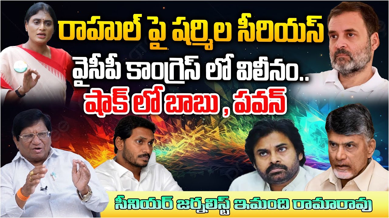 Sharmila Serious On Rahul Gandhi , YCP Merged With Congress..? | RED TV ...