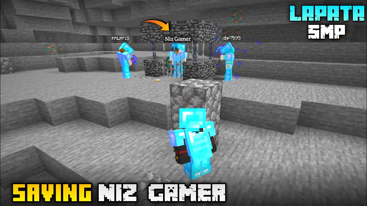 Saving Niz Gamer's Life In Lapata Smp PSD1 Senpai spider it's DIP Mr ...