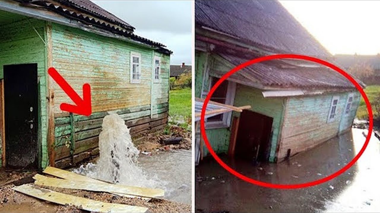 The woman just wanted to drill a well, but she was left without a home ...