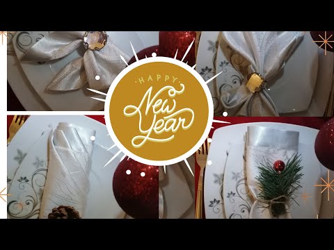 🎄Yeni il süfrələrini bəzəyəcək salfet dekorları