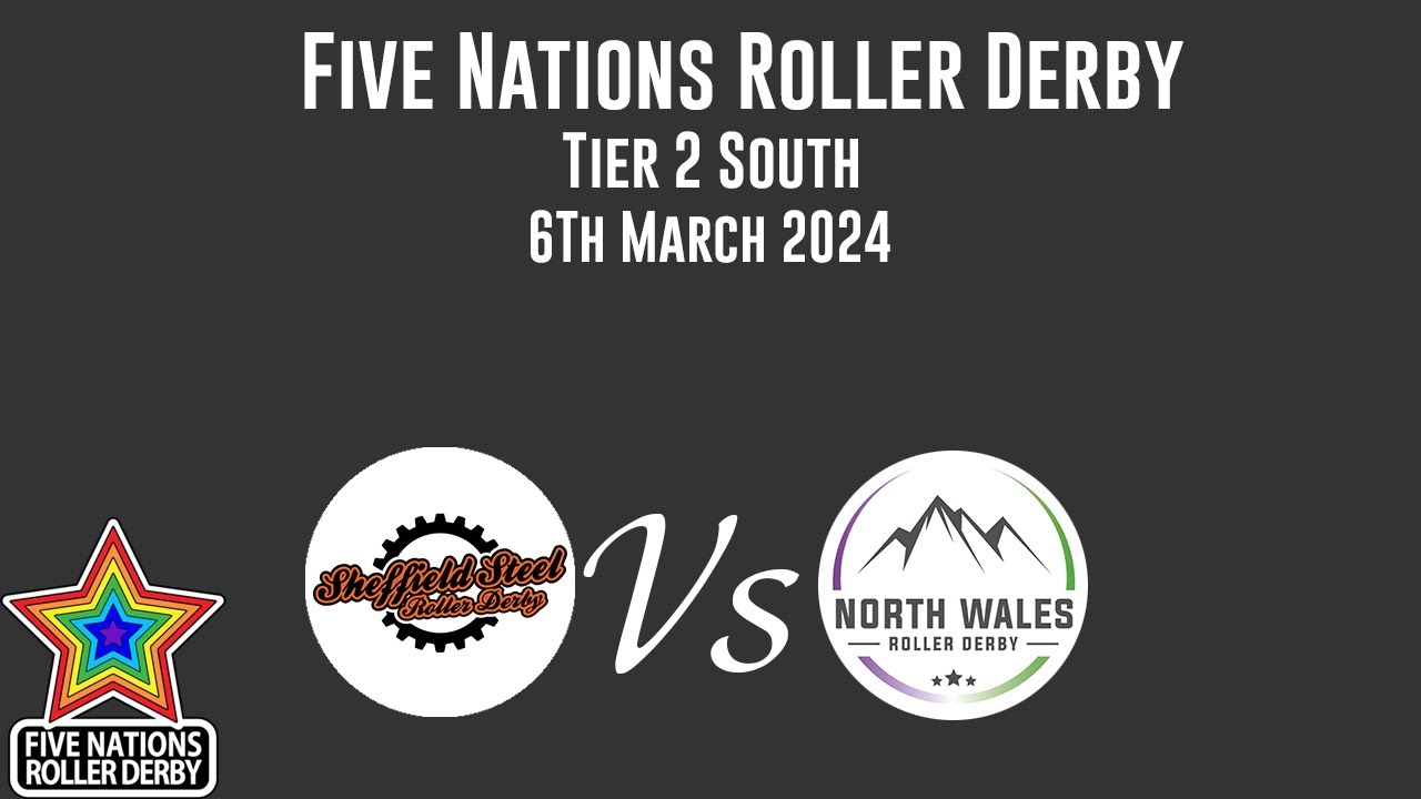 Sheffield Steel Roller Derby vs North Wales Roller Derby - Five Nations Roller Derby 2024 - YouTube