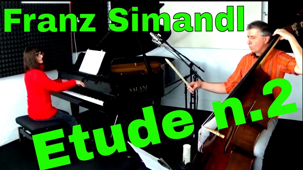 Franz Simandl, studio n.2 da "30 studi per contrabbasso" - YouTube