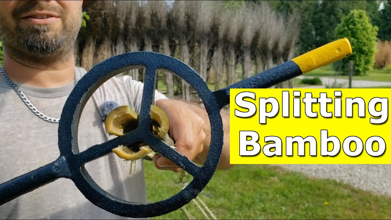 Splitting Bamboo and Removing Diaphragms - YouTube