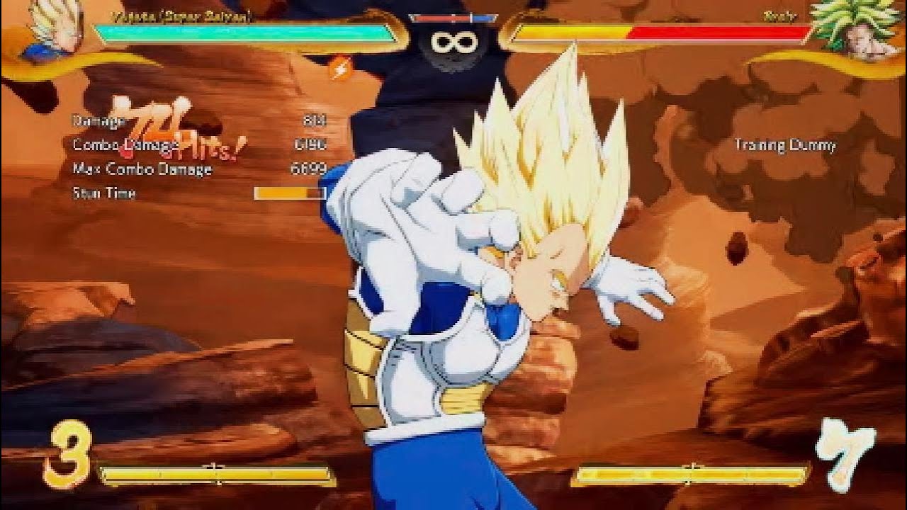 [Dbfz] SSJ Vegeta ki blast loop - YouTube