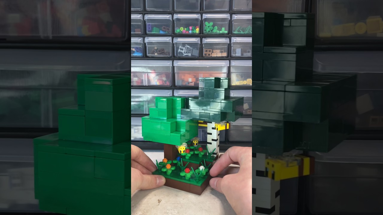 LEGO Minecraft flower forest! (Building LEGO Minecraft biomes pt.5) # ...
