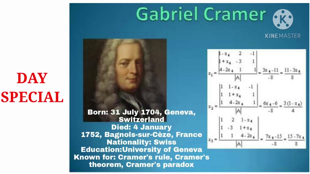 mpsc update today || DAY SPECIAL GABRIEL CRAMER'S SIR || MATHEMATICS ...