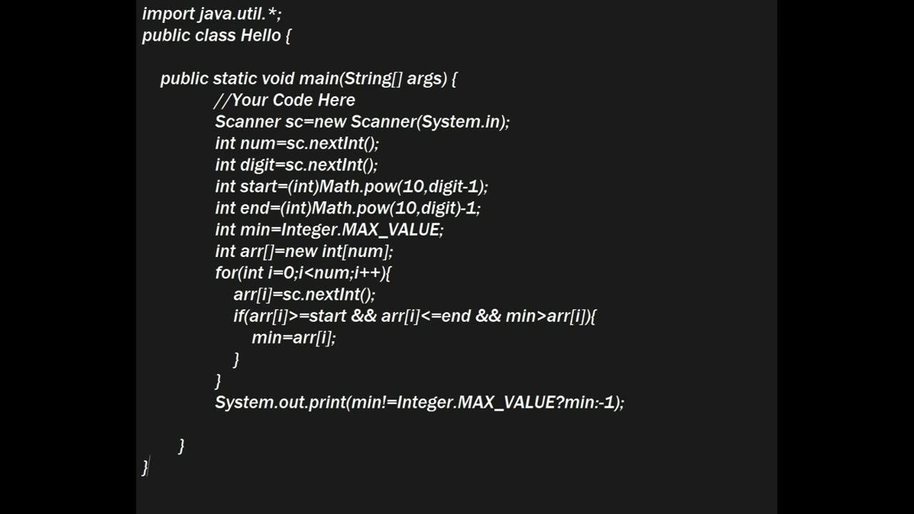 SkillRack- Daily Challenge - Smallest K-Digit Integer (Program Id: 9370) 05-09-23 - YouTube