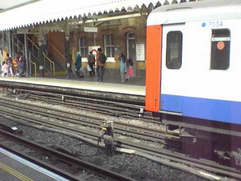 Classic District Line: D78 Stock trains depart East Ham station - YouTube