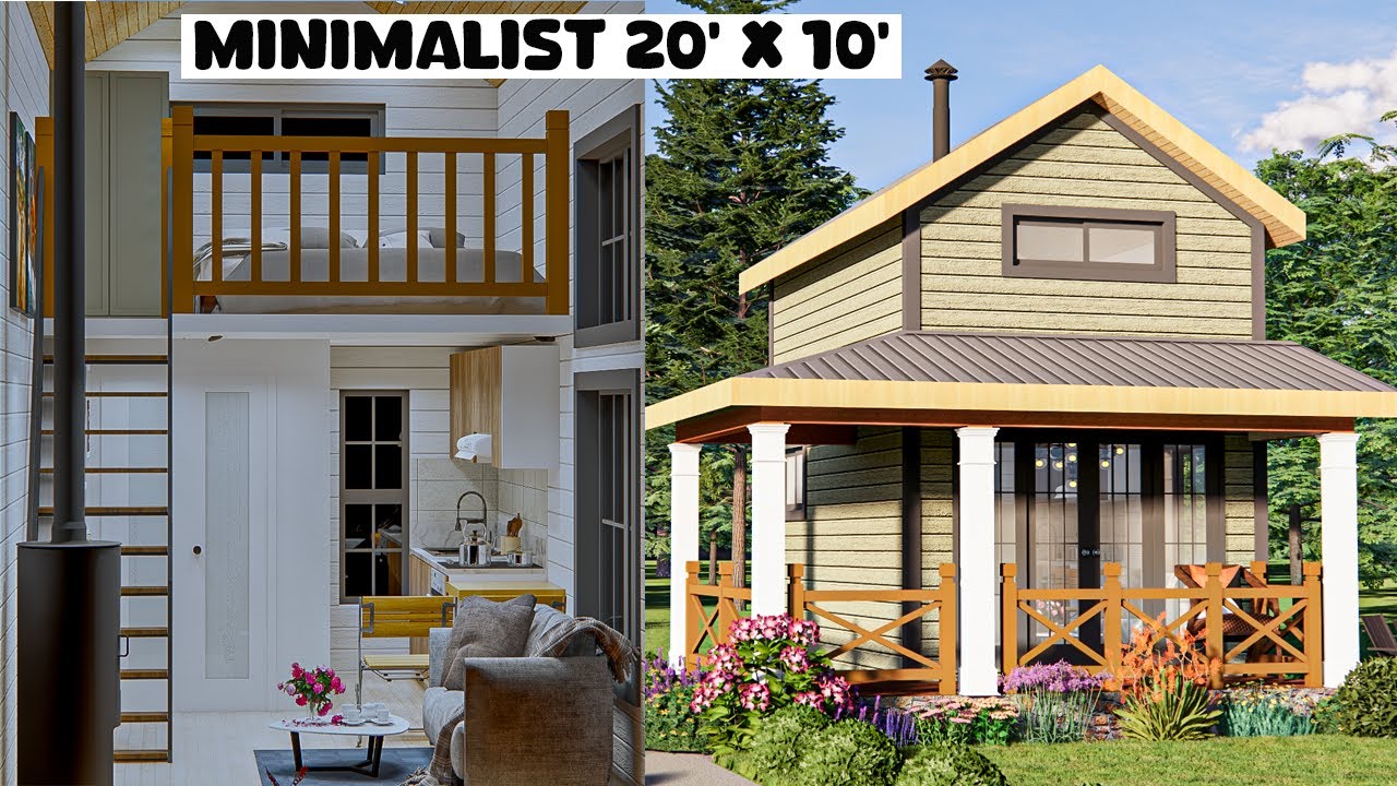 Could you live in this 200 square foot Tiny House? | 20' x 10' House ...