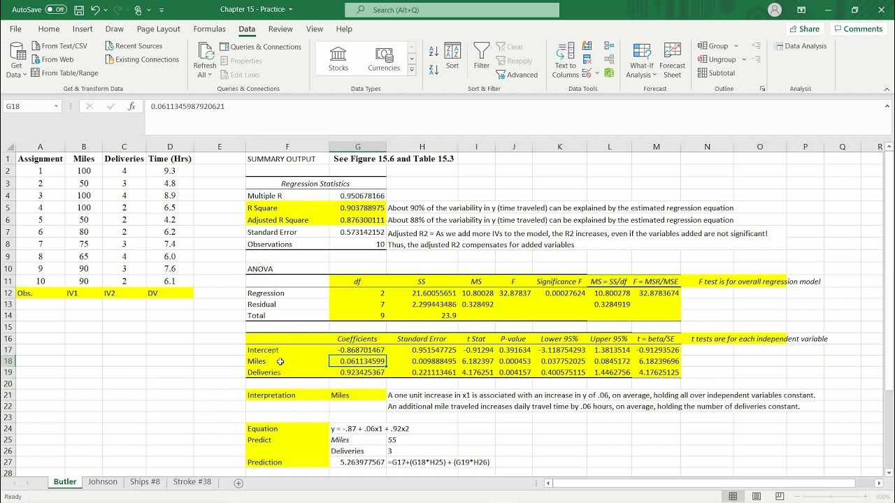 Chapter 15 Multiple Regression - YouTube