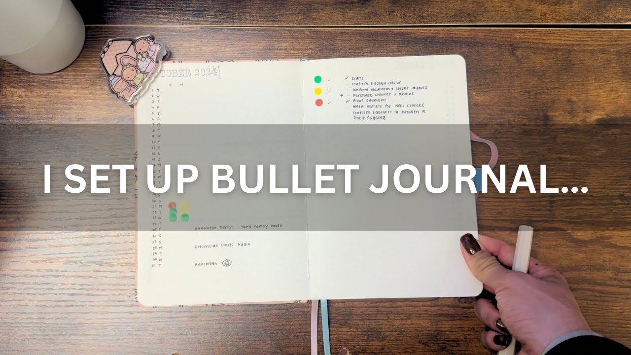 I set up a bullet journal… - YouTube