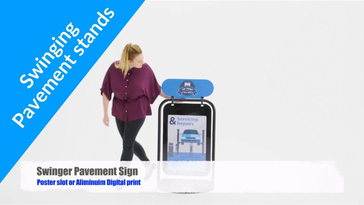 Swinger Pavement Signs | Pavement signs | Fast Delivery - YouTube