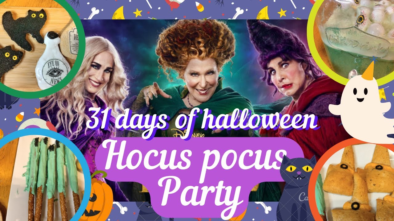 DAY 1 OF 31 DAYS OF HALLOWEEN HOCUS POCUS PARTY IDEAS - YouTube