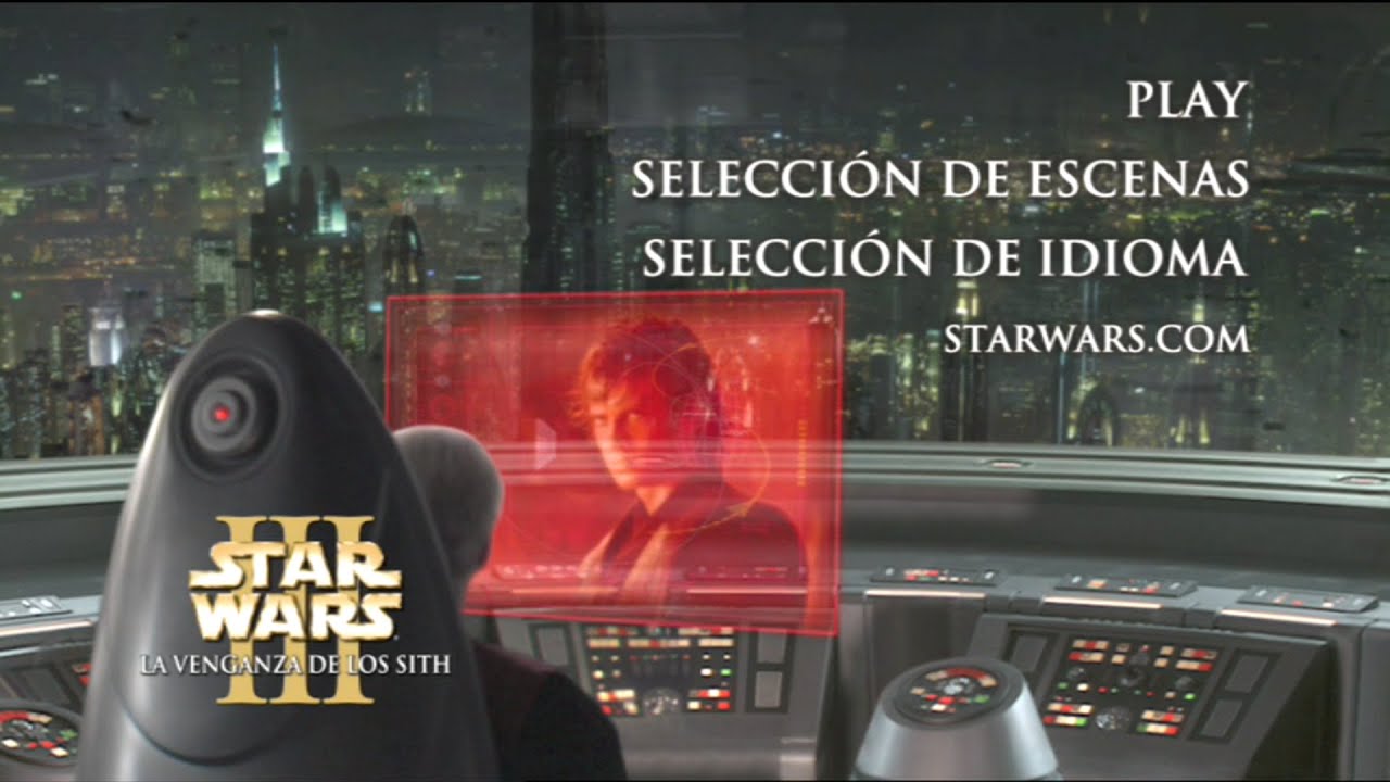 "Star Wars: Episode III - Revenge of The Sith" Main Menu - Menu ...