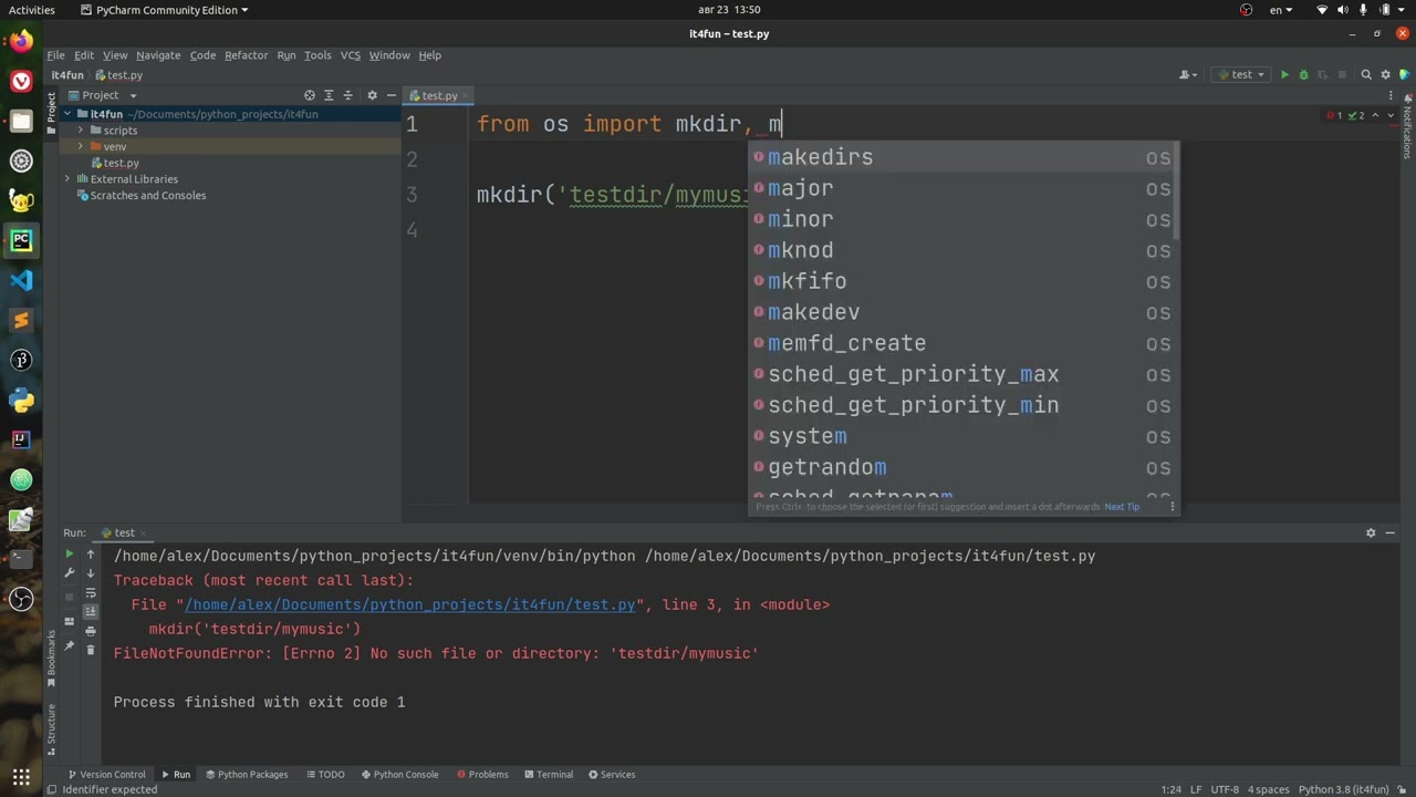 Как создать вложенные папки Python Александр Килинкаров Youtube