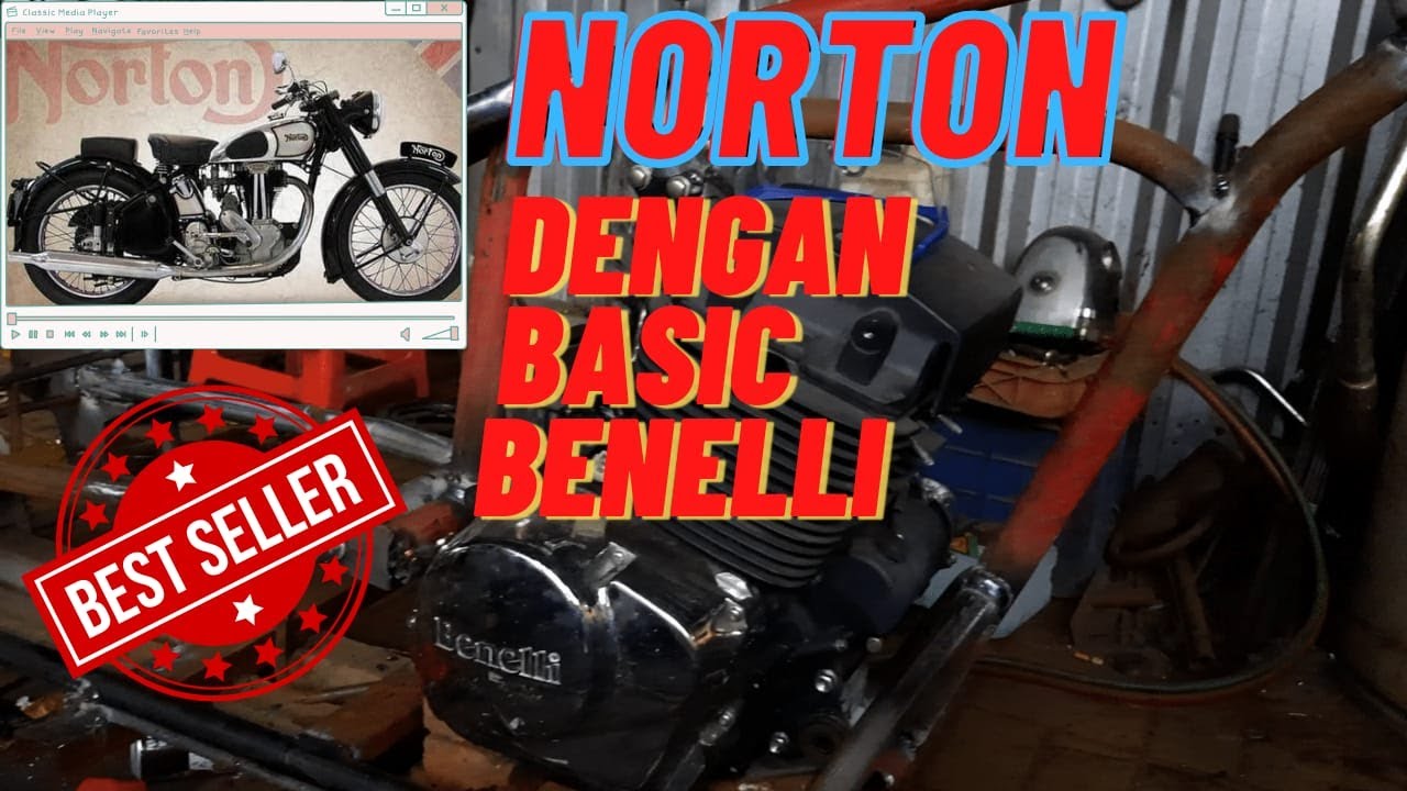 BIKIN HEBOH!! Benelli PE Custom NORTON, Suaranya Dapet Banget - YouTube