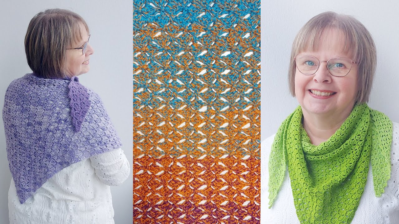 The Most Relaxing Shawl Pattern to Crochet! - YouTube