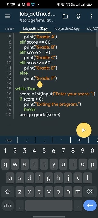 Grade Assigner (python) - YouTube